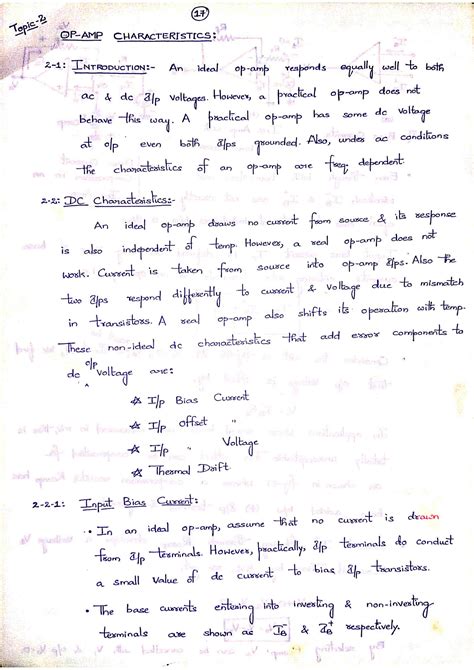 SOLUTION Linear Integrated Circuit And Applications Op Characteristics Studypool