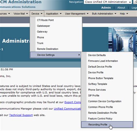 Cisco Ucm Central Recording Configuration Manual Setup Advanced Xima Software Support Portal
