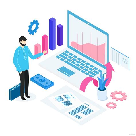 Isometric Business Vector In Illustrator Svg  Eps Png Download