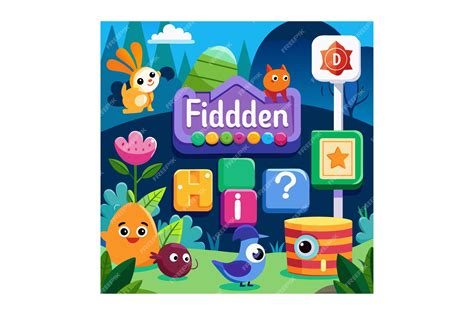 A Logic Game For Learning English On White Background Premium Ai