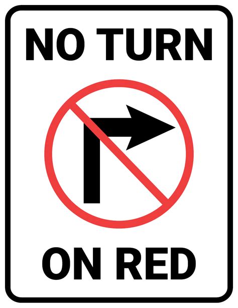 no turn on red sign template download printable pdf templateroller