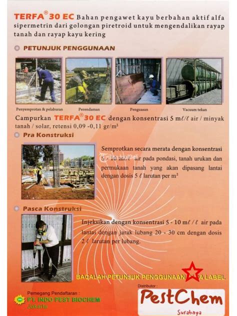 Terfa 30 Ec 100 Ml Trmitisida Alfa Sipermetrin Anti Rayap Tanah