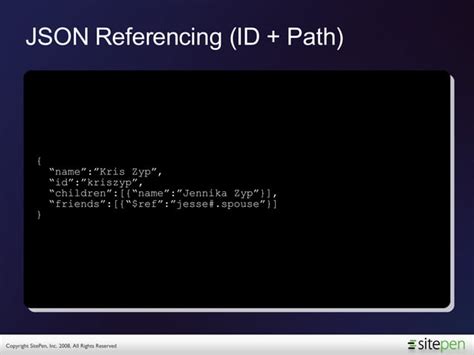 Json Referencing And Schema Ppt