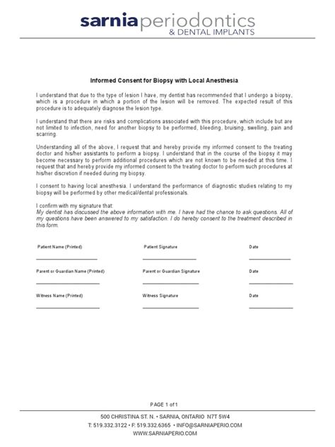 Consent For Biopsy V2 Pdf Informed Consent Biopsy