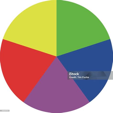 간단한 벡터 그래픽 다양한 색상으로 채워진 균등하게 나뉘어진 원 0명에 대한 스톡 벡터 아트 및 기타 이미지 0명 3차원 형태 가득 찬 Istock
