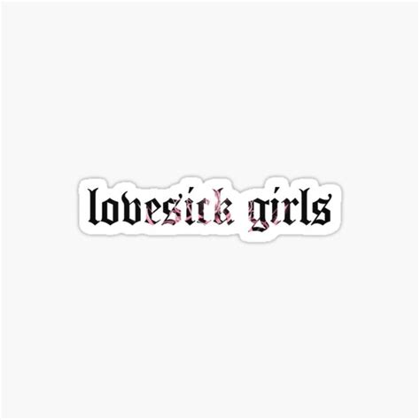 Lovesick Girls Blackpink Sticker For Sale By Nana2017415 Redbubble