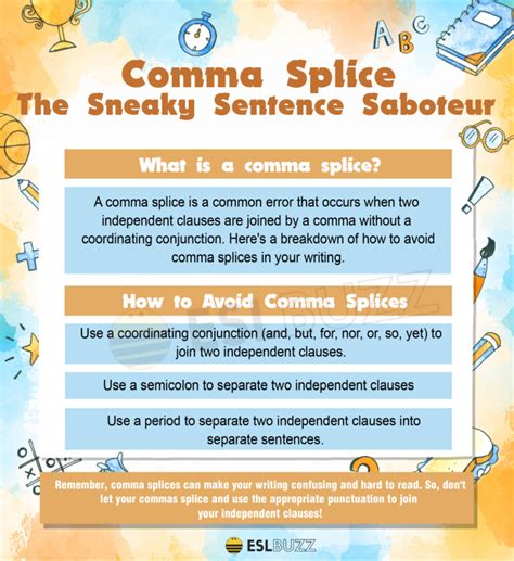 Comma Splice Tips To Improve Your Writing ESLBUZZ