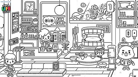 Распечатать Раскраски Тока Бока Дом 67 фото