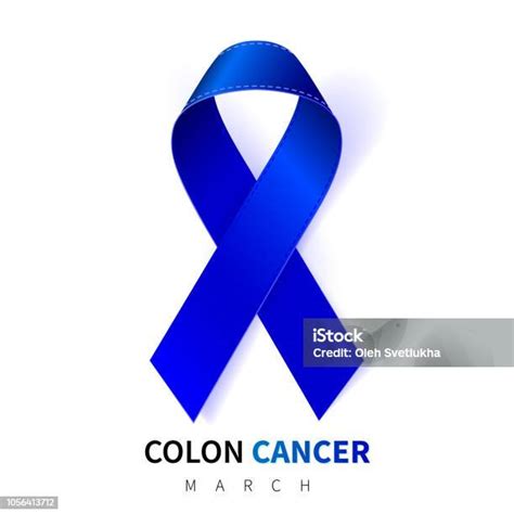 대 장 결 장 암 인식의 달 현실적인 진한 파란색 리본 기호입니다 의료 디자인입니다 벡터 일러스트 레이 션 대장암에 대한 스톡 벡터 아트 및 기타 이미지 Istock