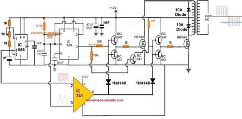 Design Your Own Sine Wave Inverter Circuit From The Scratch Tutorial Homemade Circuit Projects
