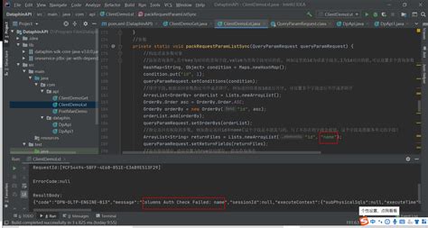 Dataphinjava代码调用数据服务api报错columnsauthcheckfailedxxx 阿里云帮助中心 Dataphinjava代码调用数据服务api报错columnsauthcheckfailedxxx 阿里云帮助中心
