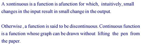Continuity Formula For 12th Class Formula In Maths