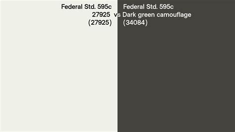 Federal Std 595c 27925 Vs 34084 Dark Green Camouflage Side By Side