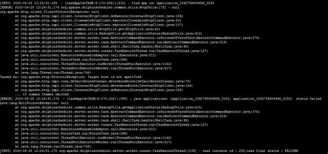 Question Worker Get Yarn Application Status Failed · Issue 3063 · Apachedolphinscheduler