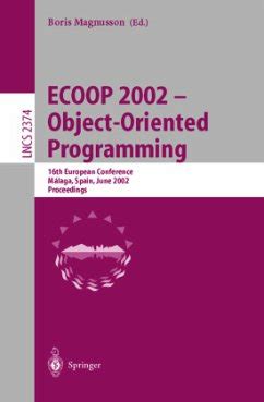 ECOOP 2002 Object Oriented Programming Von Boris Magnusson Ed