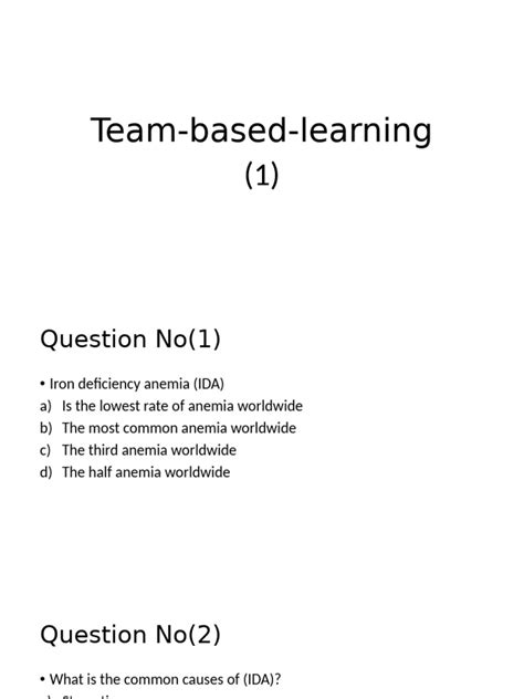 Team Based Learning 1 Pdf