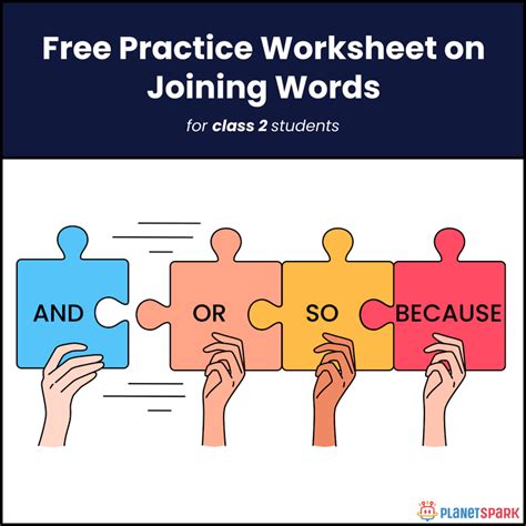 Class 2 English Worksheet On Joining Words Conjunctions Planetspark
