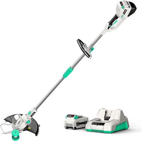 Litheli 40V 13 Cordless String Trimmer Wheeled Edger Battery Powered Automatic Line Feed