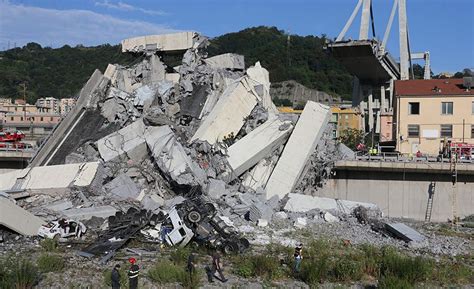 Death Toll Approaches 40 In Collapse Of Cable Stayed Bridge In Italy