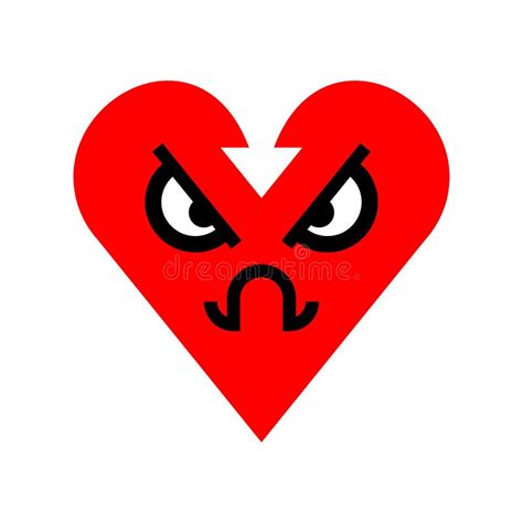 Evil Broken Heart Symbol Stock Illustrations 107 Evil Broken Heart