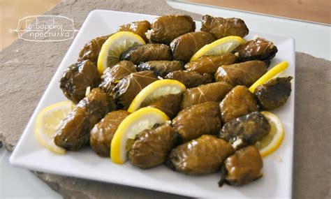 Постни лозови сарми с ориз шафран и канела Арменска рецепта