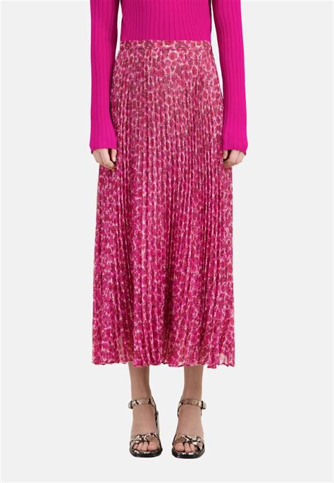The Kooples Longue Pleated Skirt Pink Zalando