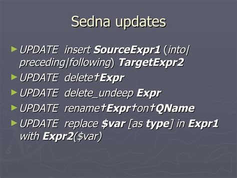 Sedna Xml Database System Internal Representation Ppt