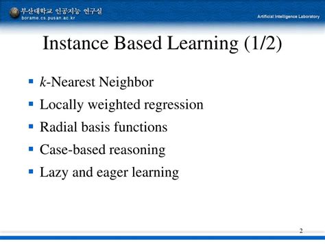 Ppt Machine Learning Chapter 8 Instance Based Learning Powerpoint