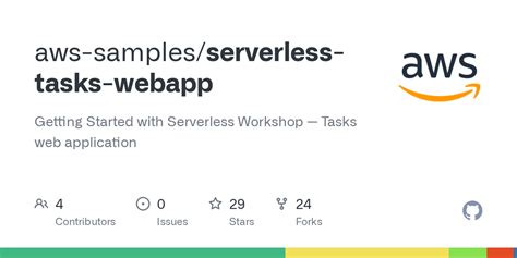 Serverless Tasks Webapp At Main · Aws Samplesserverless Tasks Webapp