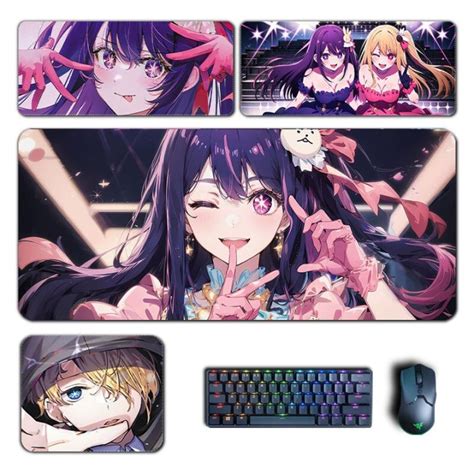 แผนรองเมาส Anime Oshi No Ko Hoshino Ai Ruby Aquamarine Kana XXL Lazada co th