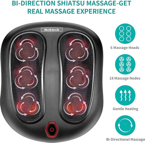 Buy Nekteck Flat Foot Massager And Nekteck Upgraded Foot Massager With Heat Online At Lowest