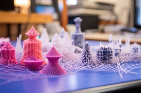 D Printed Nanostructures On A Lab Table Stock Illustration Illustration Of Equipment