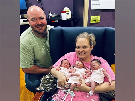 Mom Welcomes Triplets After 10 Years Of Thinking She Couldnt Have Any