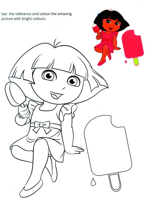 Dora Colouring Pictures Coloring Pages To Print