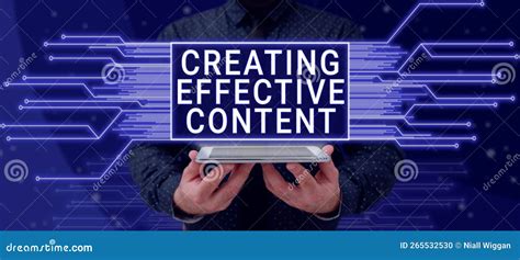 Text Showing Inspiration Creating Effective Content Business Idea Valuable Information