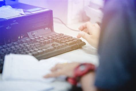 Female Hands Typing Keyboard For Input Data Stock Image Image Of Device Information 120692157