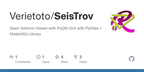 Github Verietotoseistrov Open Seismic Viewer With Pyqt5 Gui With Pyvista Matplotlib Library