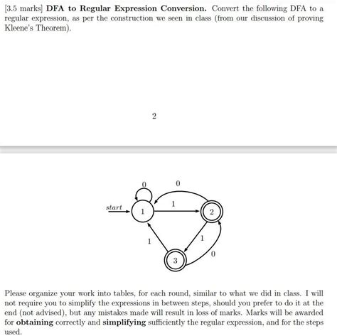 Solved 35 Marks Dfa To Regular Expression Conversion