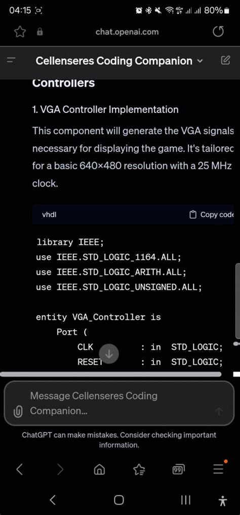 Trying To Teach Chatgpt Vhdl For Analogue Pocket Am I Successful Or Is It Hallucinating R