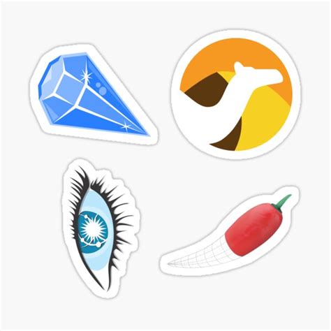 Apache Calcite Camel Cassandra Cayenne 4x Sticker Combo Pack Sticker For Sale By