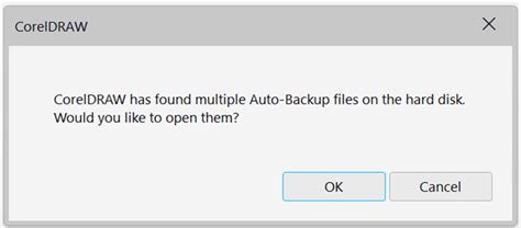 How To Stop Every Time Coreldraw Starts From Showing The Recovered Cdr Window Coreldraw