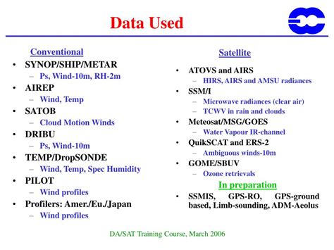 Ppt Observation Operators In Variational Data Assimilation Powerpoint