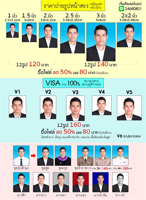 [ เจียหาดใหญ่ ] ถ่ายรูปหน้าตรงติดบัตร1นิ้ว2นิ้ว ชุดครย วีซ่า Visa ญี่ปุ่น เกาหลี อเมริกา จีน ไทย