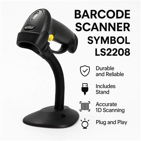 Zebra Ls2208 เครื่องอ่านบาร์โค้ดรุ่นยอดนิยม น้ำหนักเบา ใช้งานง่าย รองรับ 1d ครบทุกมาตรฐาน