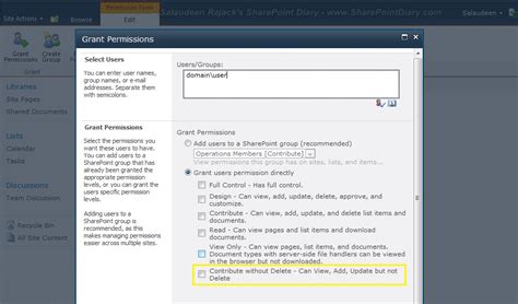 how to create a new permission level in sharepoint sharepoint diary