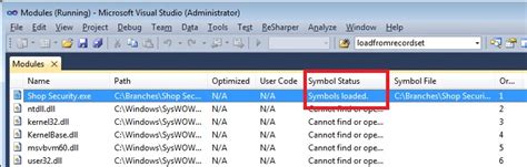 Visual Studio Symbols Not Loading For Remote Debugging