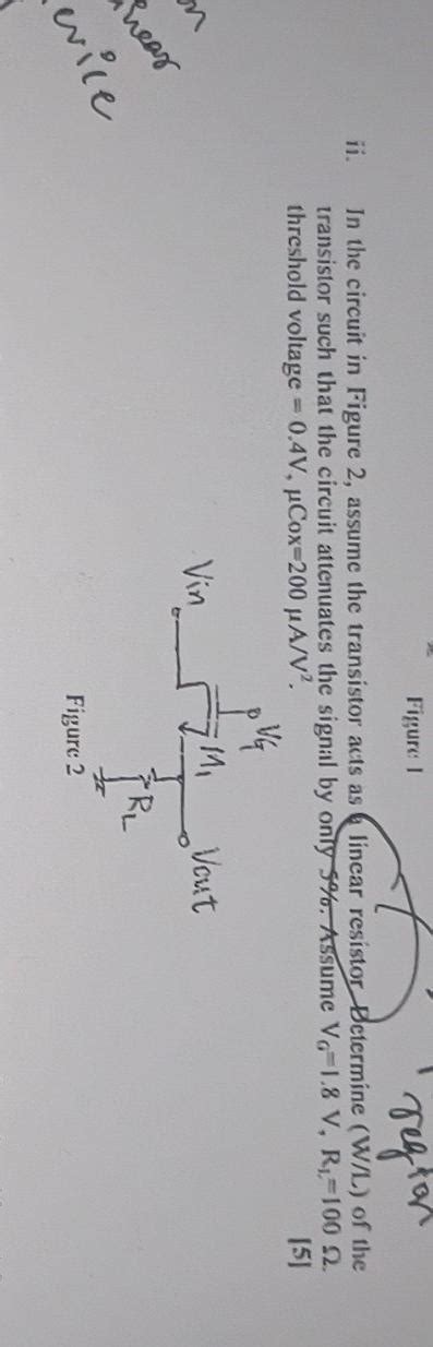 Solved In The Circuit In Figure 2 Assume The Transistor