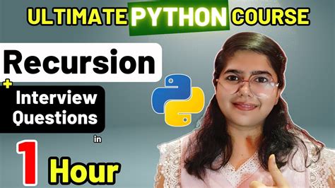 Recursion Made Easy 💡interview Questions Ultimate Python Course Aiml🔥2025 L13 Youtube