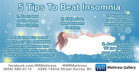 Insomnia Tips To Beat Insomnia WR Mattress