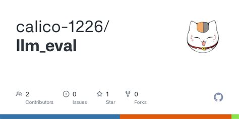 Github Calico 1226llmeval